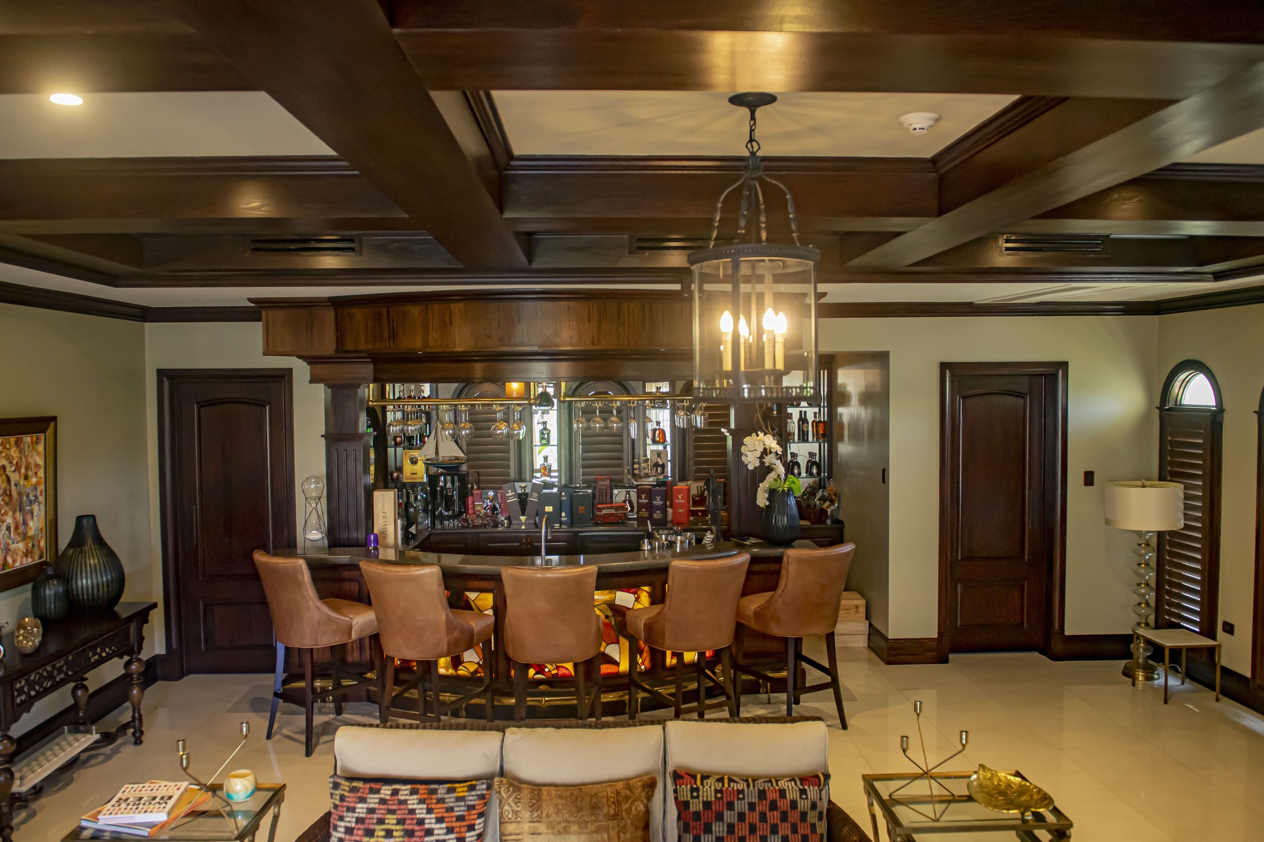 Bar design and Entertainment Centre in Trinidad and Tobago.