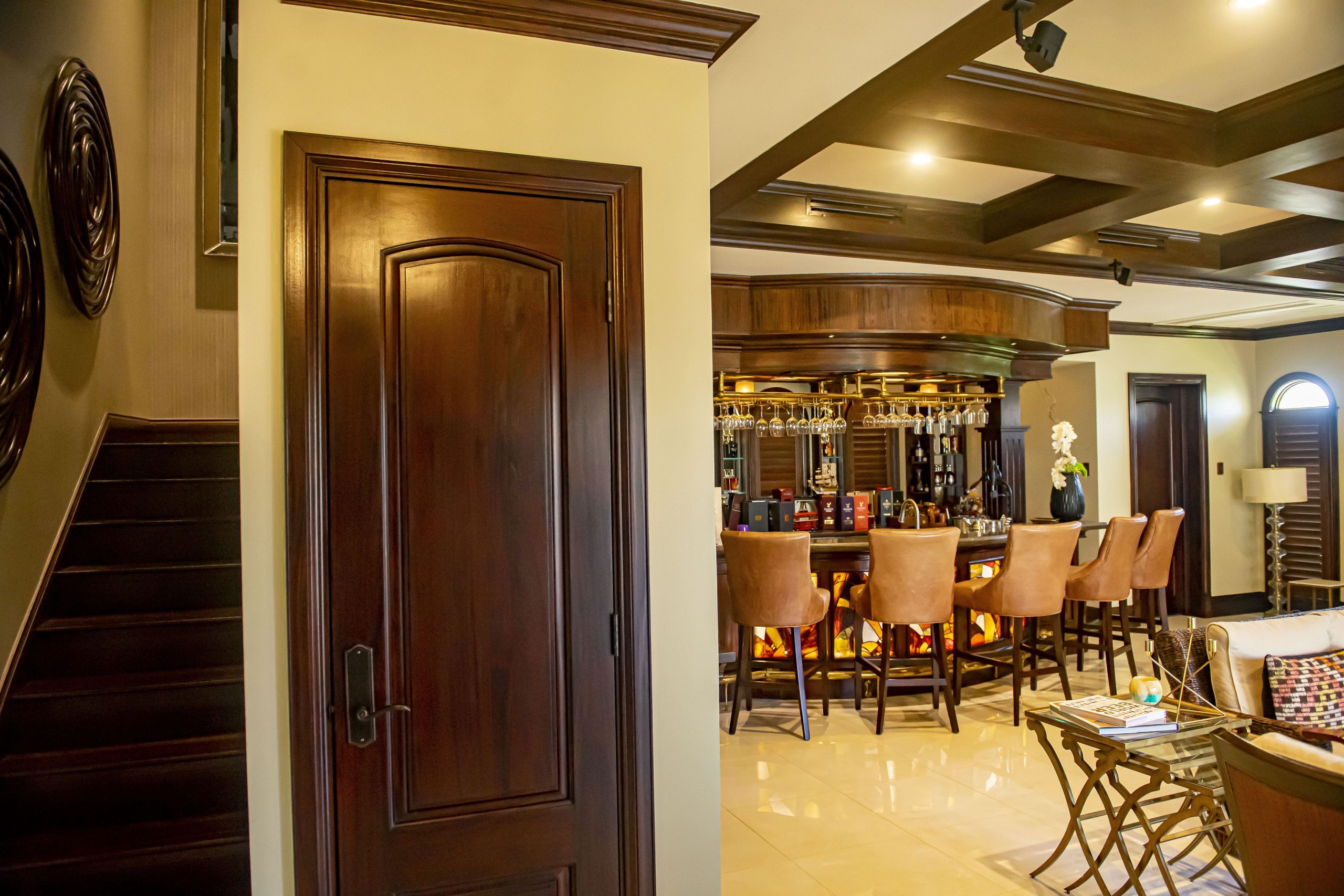 Bar design and Entertainment Centre in Trinidad and Tobago.